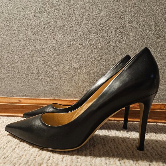 M. Gemi | Shoes | M Gemi The Esatto 9mm Black Nappa 35 Heel Leather ...